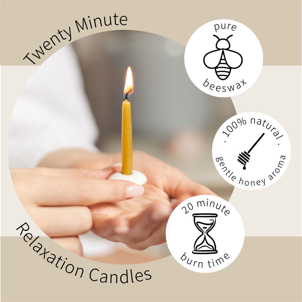 Twenty Minute Candles with Affirmation Cards – Cotton & Grey