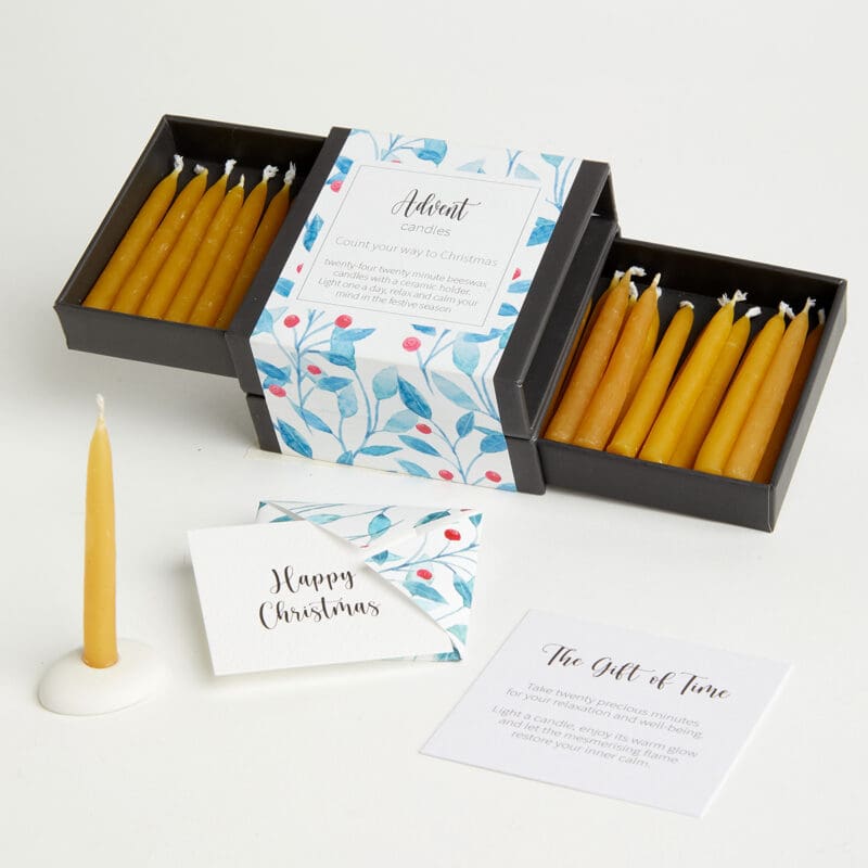 Advent Candles – Berry – Cotton & Grey