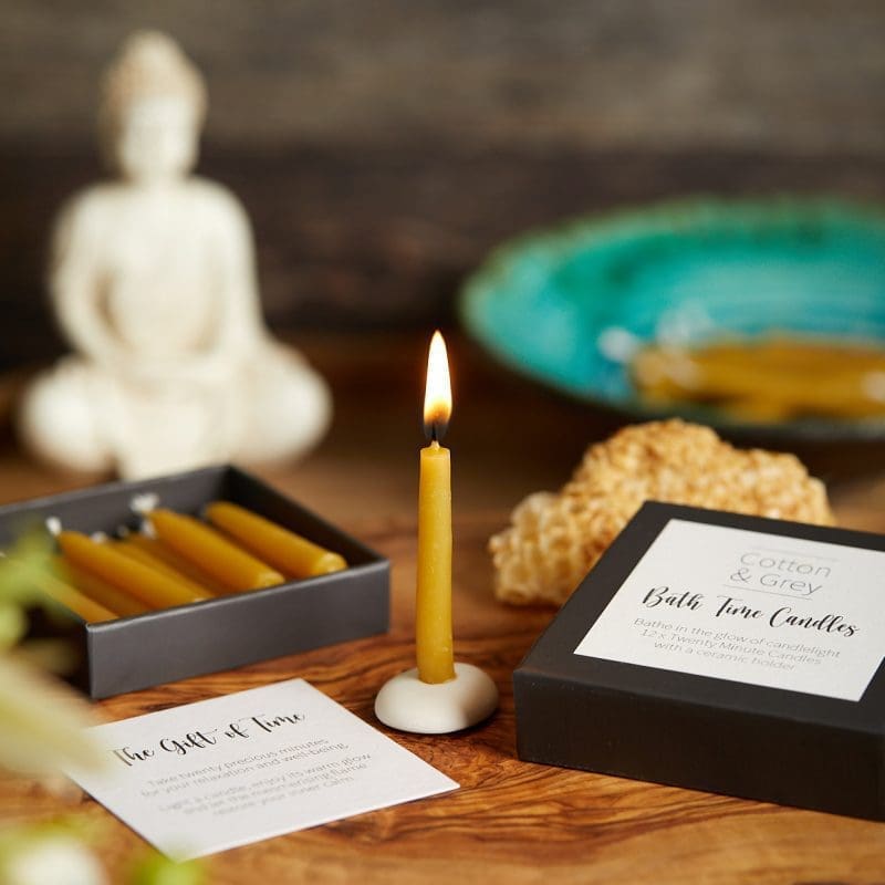 Bath Time Candles – Cotton & Grey
