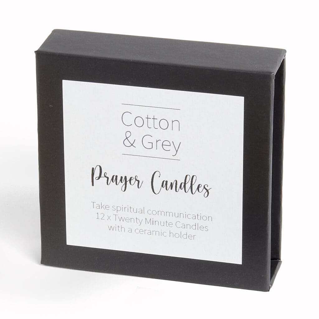 Prayer Candles – Cotton & Grey